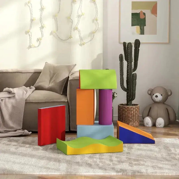 7-Piece Baby Soft Play Set Multi-Coloured — Little and Giant Explorers